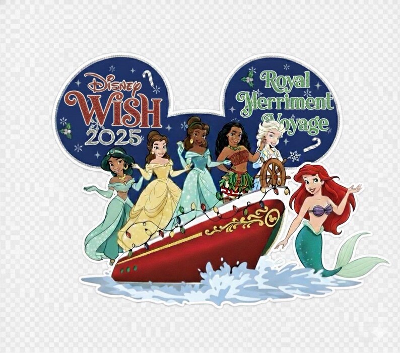 Disney Wish 2025 Villains Holiday Voyage Magnet Cruise Door Decor ...