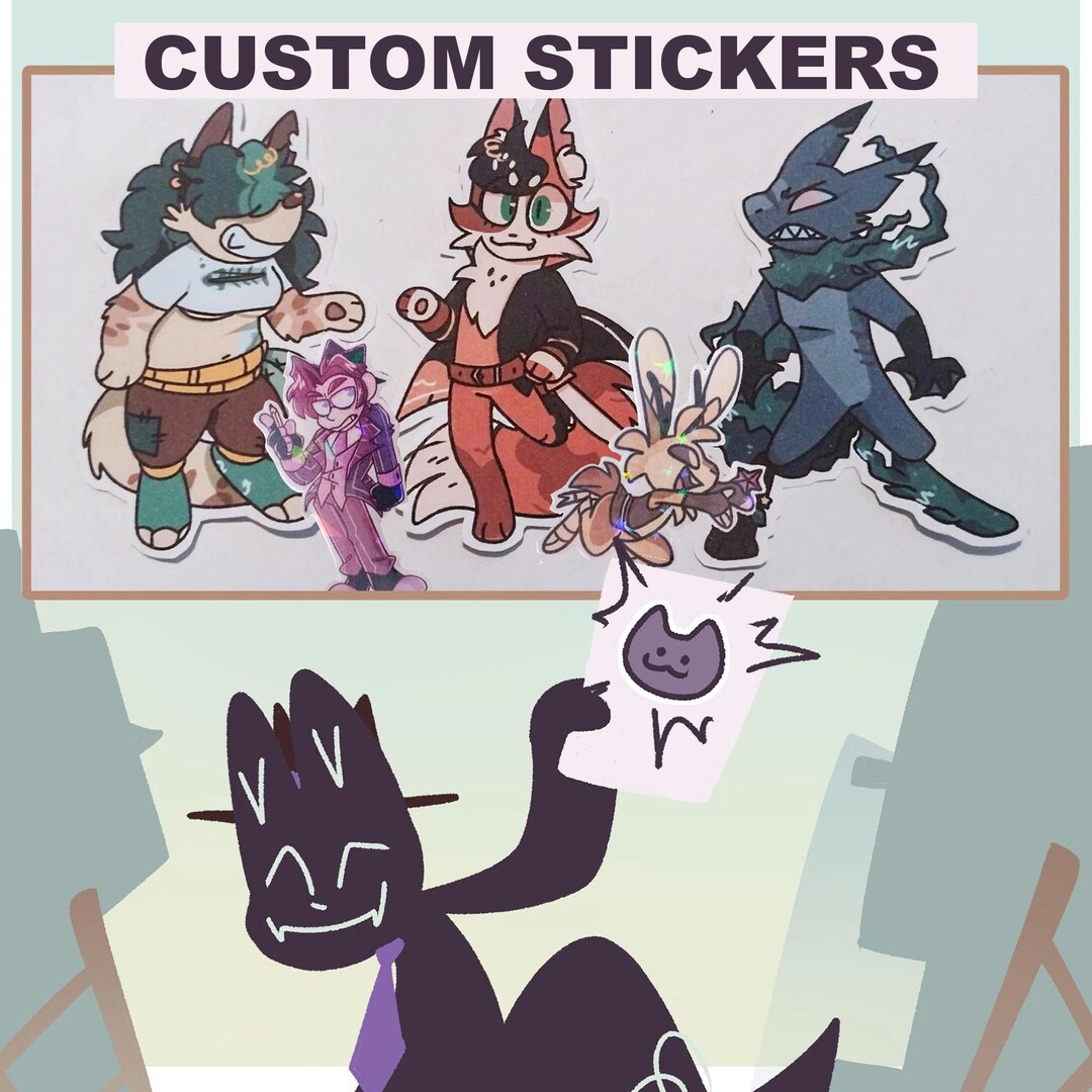 Custom Stickers for Ocs/fandom - Etsy