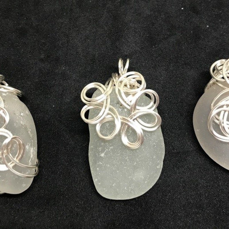 Wire Wrap Sea Glass - Etsy