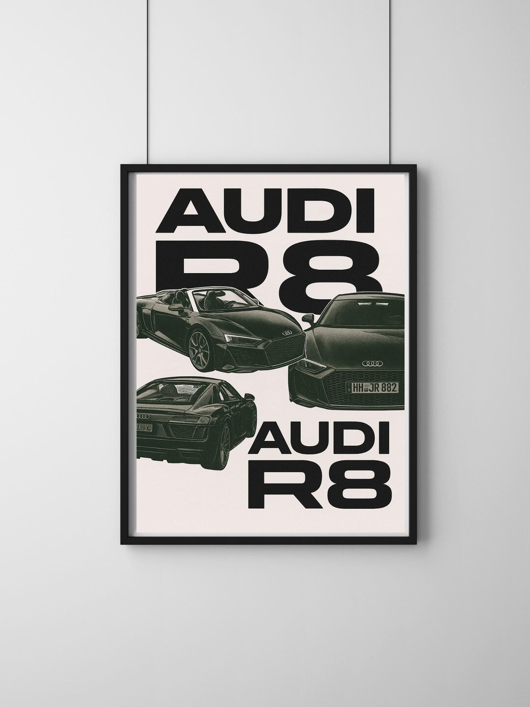Audi R8 Sports Car Poster - Etsy