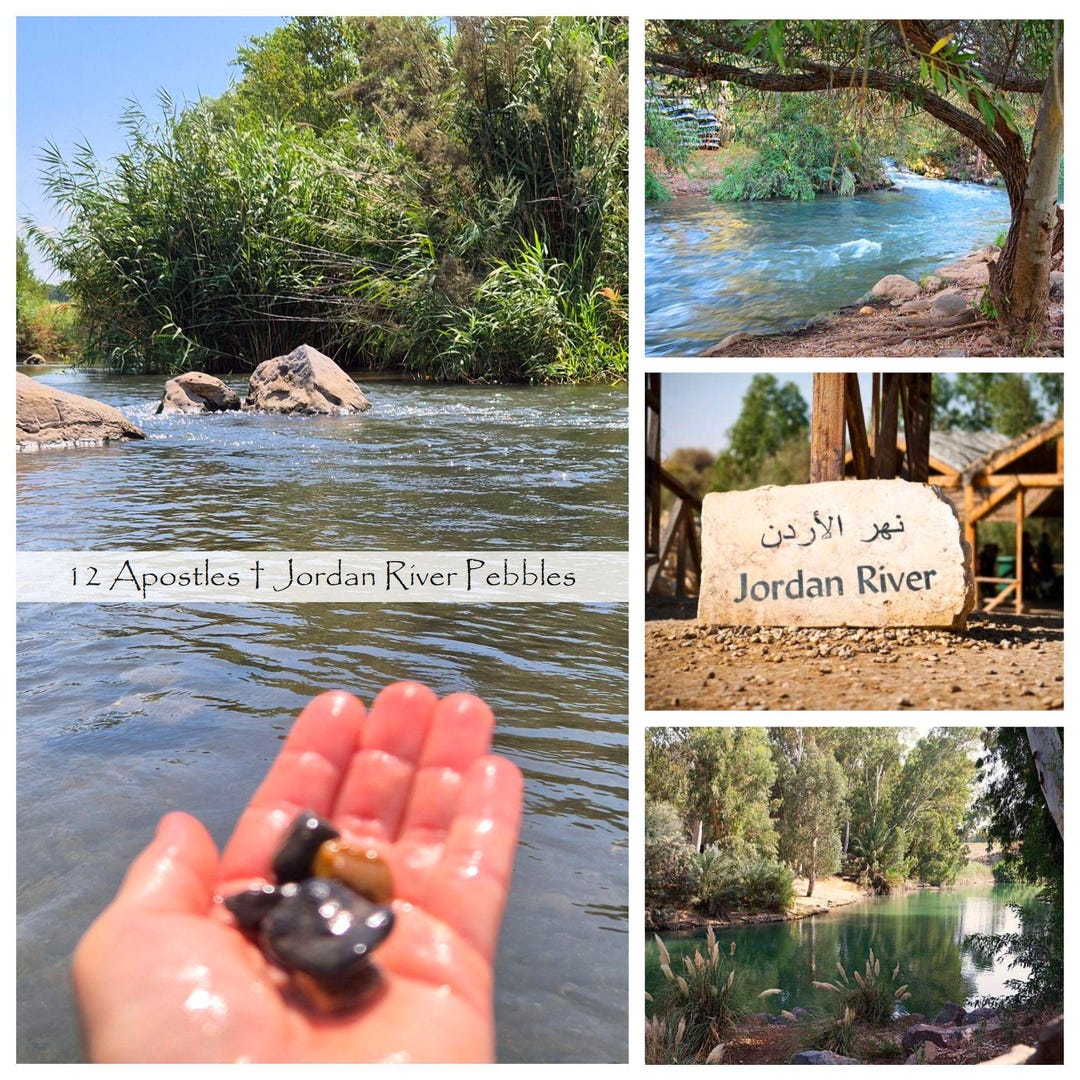 12 Apostles † Jordan River Pebbles † Jesus Miracles † Galilee † Israel ...