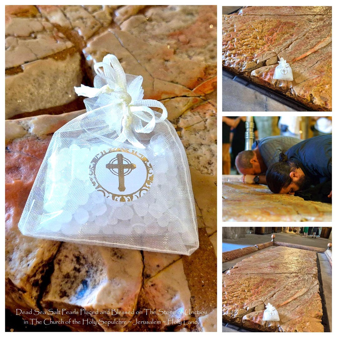 Dead Sea Salt Pearls † 1oz (28g) † Plased and Blessed on the Stone of ...