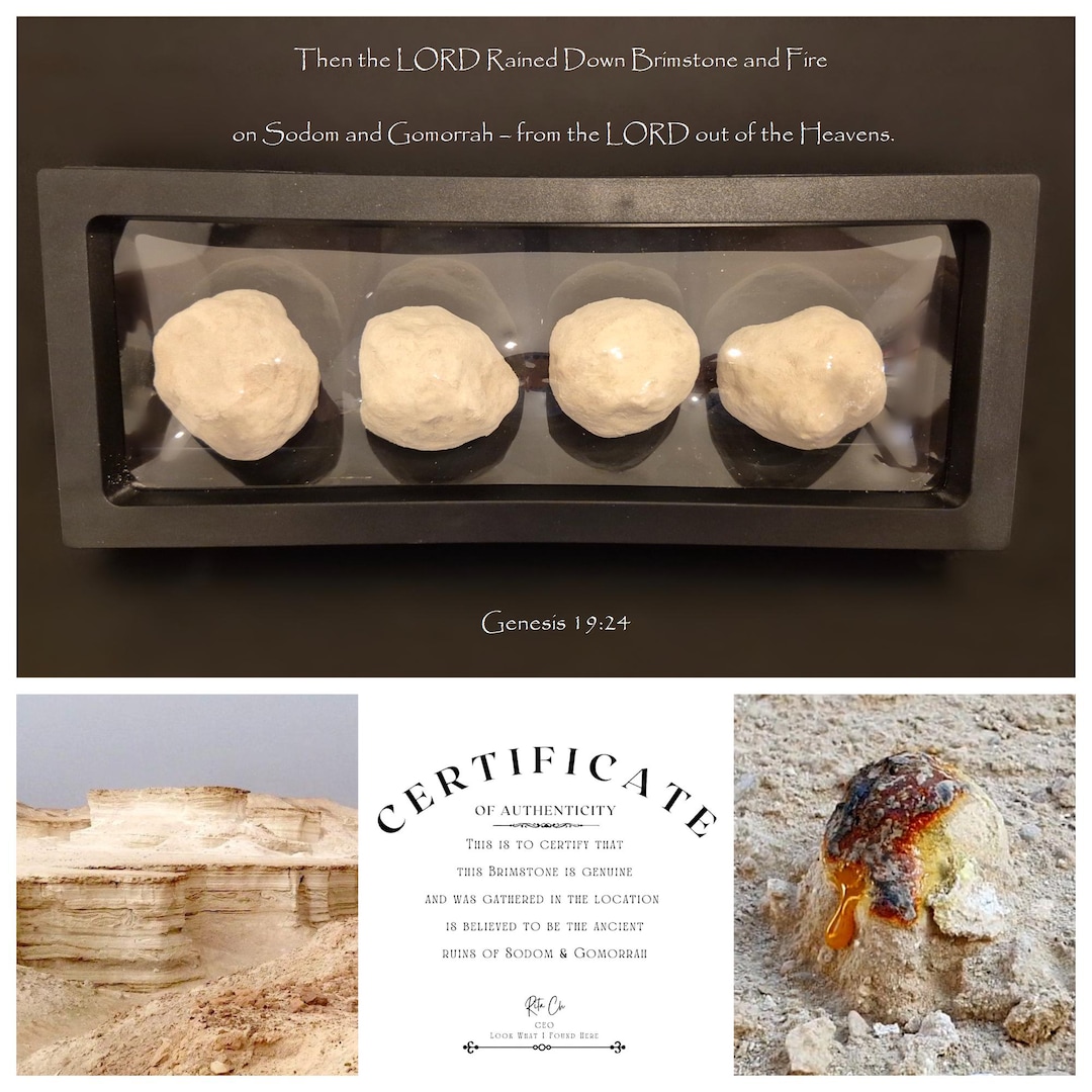 Authentic Brimstone Sulfur Balls † Chunks in Floating Display † Great ...