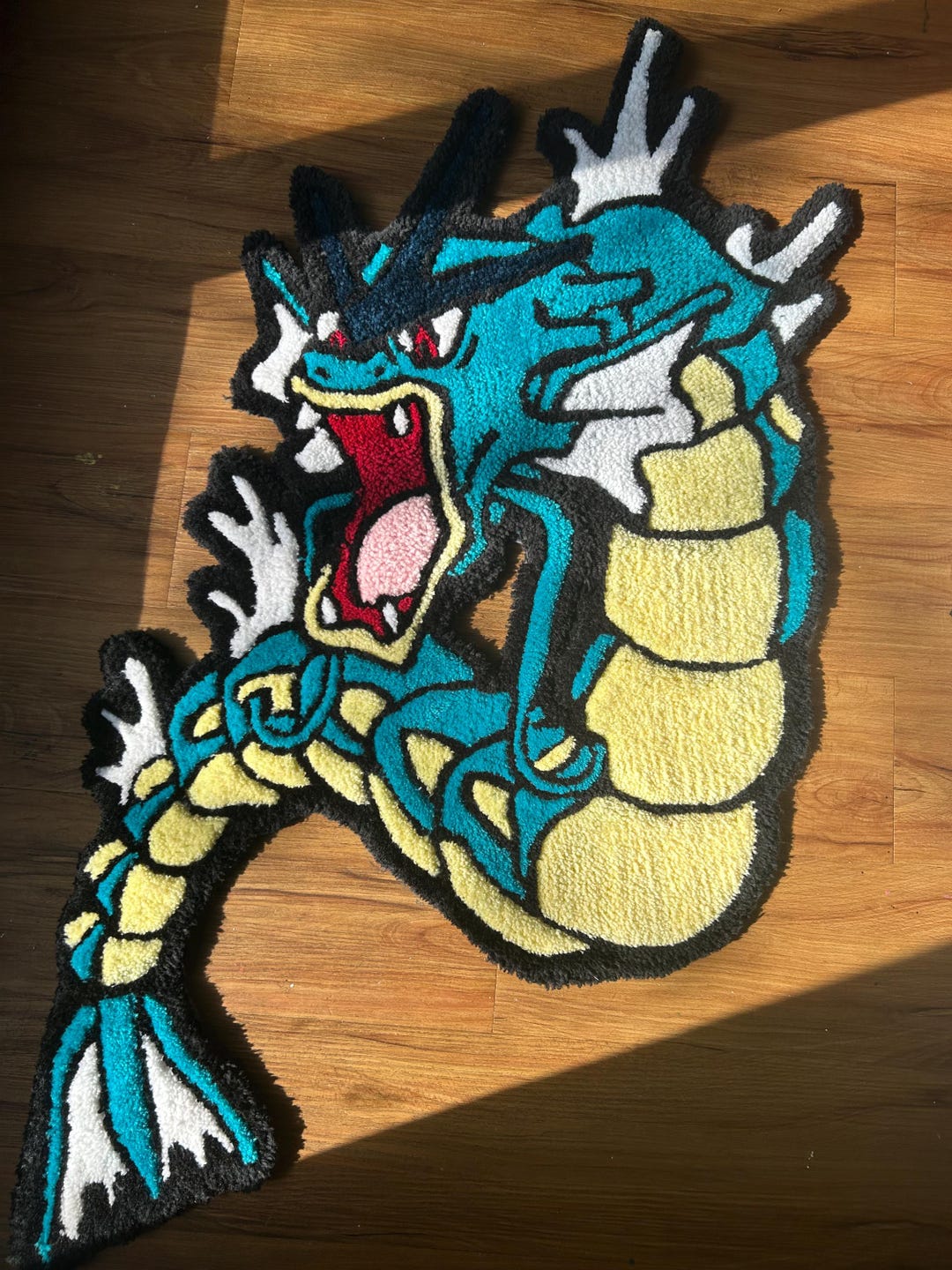 Custom Gyarados Rug | Tufted Rug | Handmade Rug | Pokemon Rug - Etsy