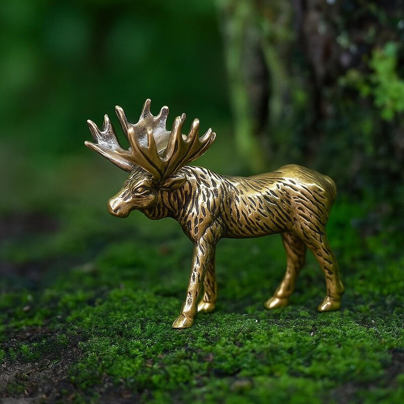Moose Figurine - Etsy