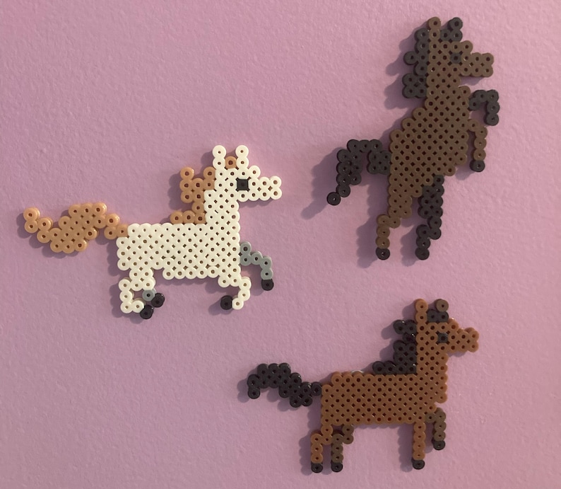 Horses Perler Bead Sprite Art Small Cute - Etsy