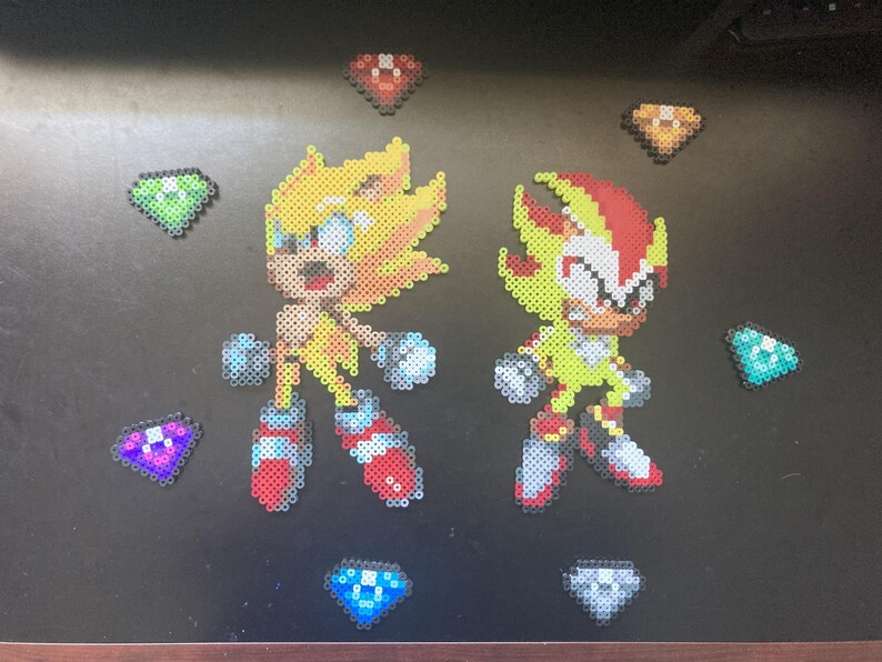 Sonic the Hedgehog Perler Bead Sprite: Gaming Wall Decor - Etsy Australia