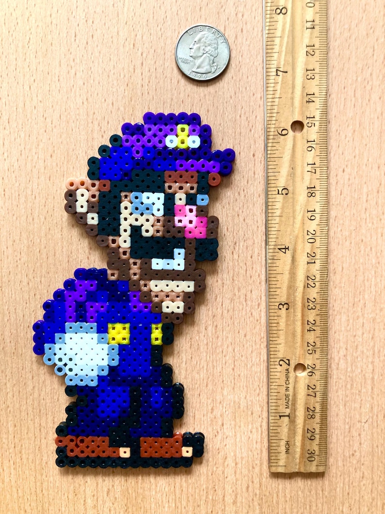 Super Mario World Perler Bead Pixel Art - Video Game Decor - Set of 9 ...