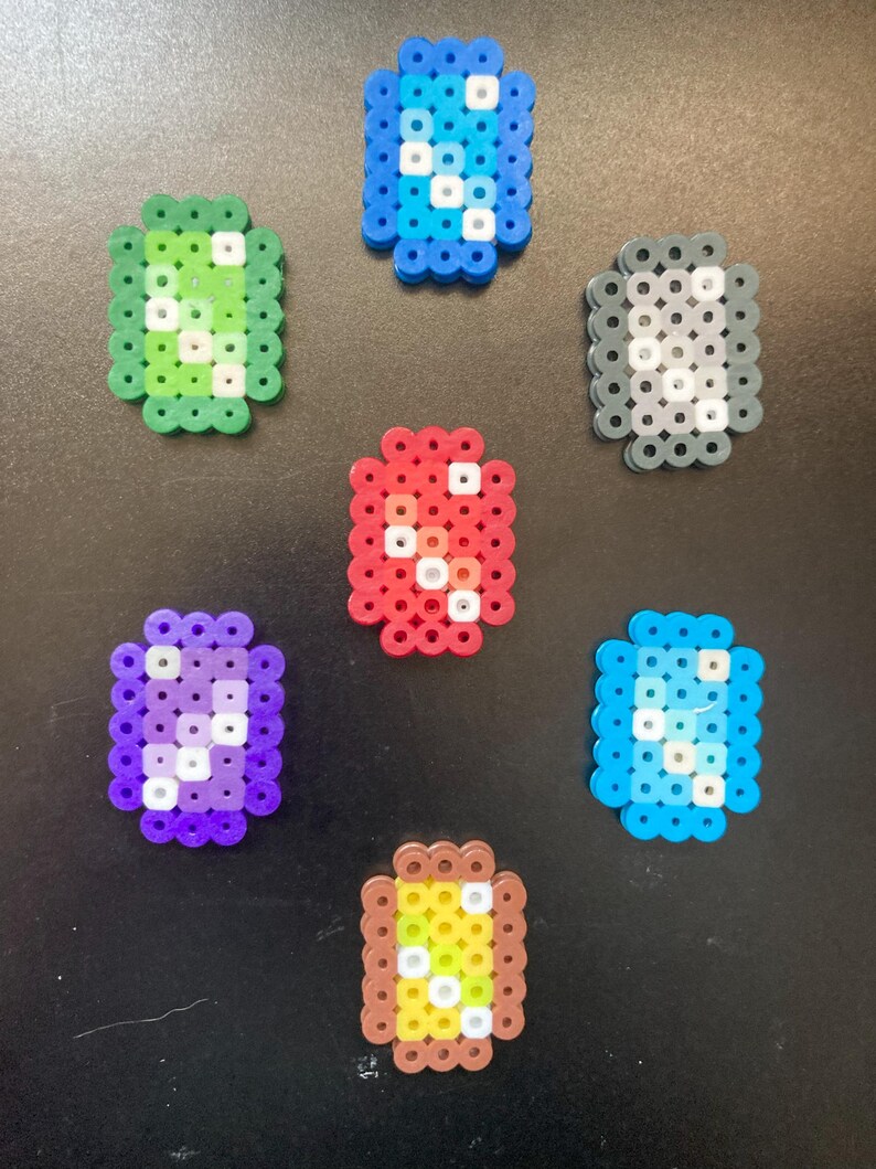 Burning Blaze and Sol Emeralds Sonic the Hedgehog Perler Bead Pixel ...