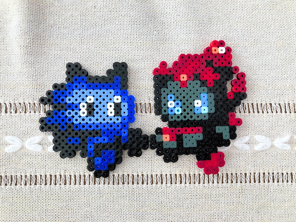 Chao Sonic the Hedgehog Perler Beaded Sprites - Pixel Art Charms - Etsy