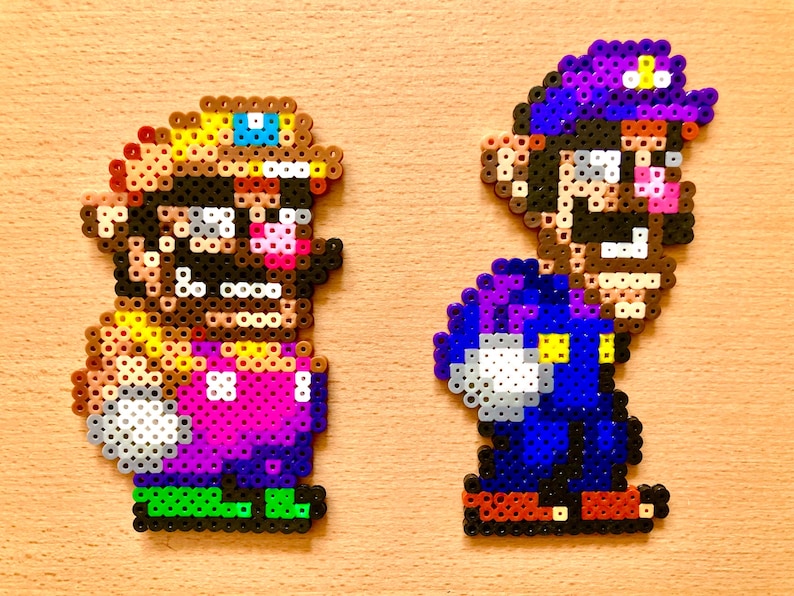 Super Mario World Perler Bead Pixel Art - Video Game Decor - Set of 9 ...