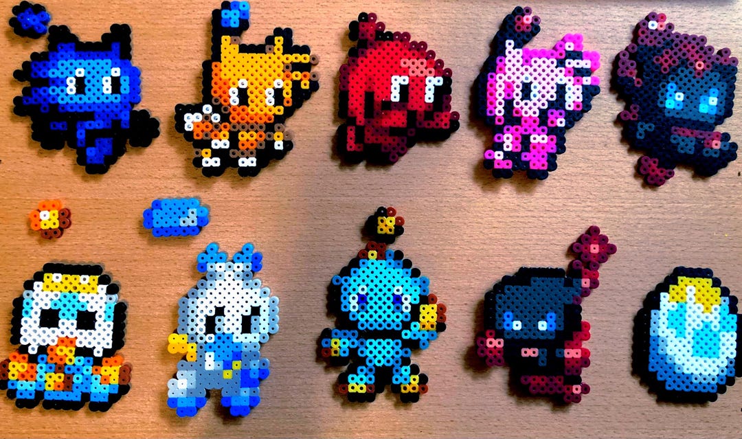 Perler Beads Sonic the Hedgehog de Chao - Pixel Sprite Art - Etsy France
