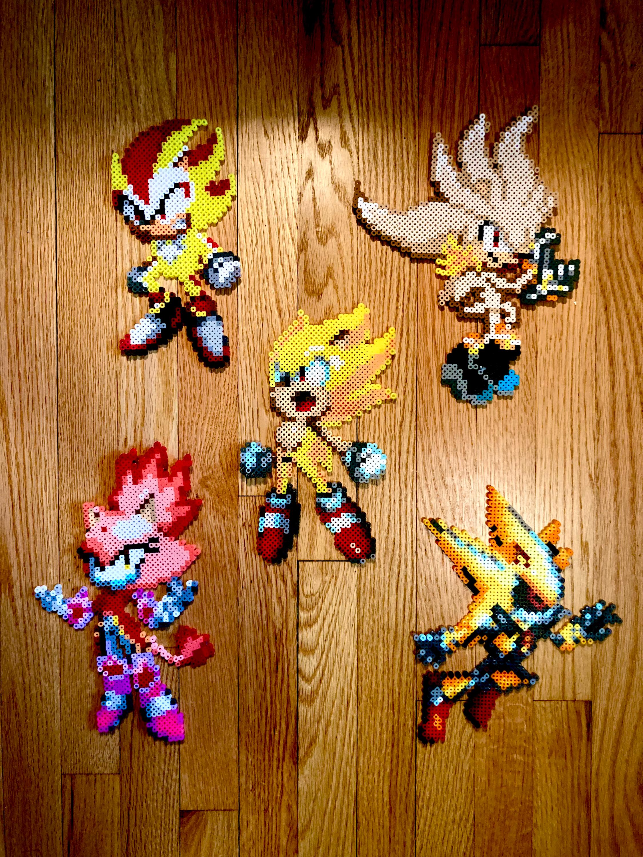 Super Sonic Perler Super Sonic Perler Etsy UK