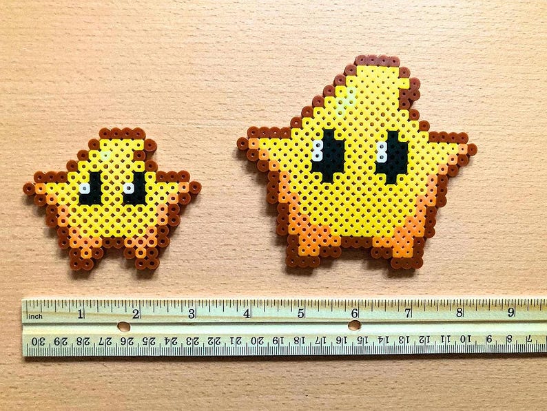 Rosalina and Lumas - Super Mario Galaxy Perler Bead Wall Decor - Etsy