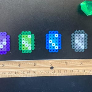 Burning Blaze and Sol Emeralds Sonic the Hedgehog Perler Bead Pixel ...