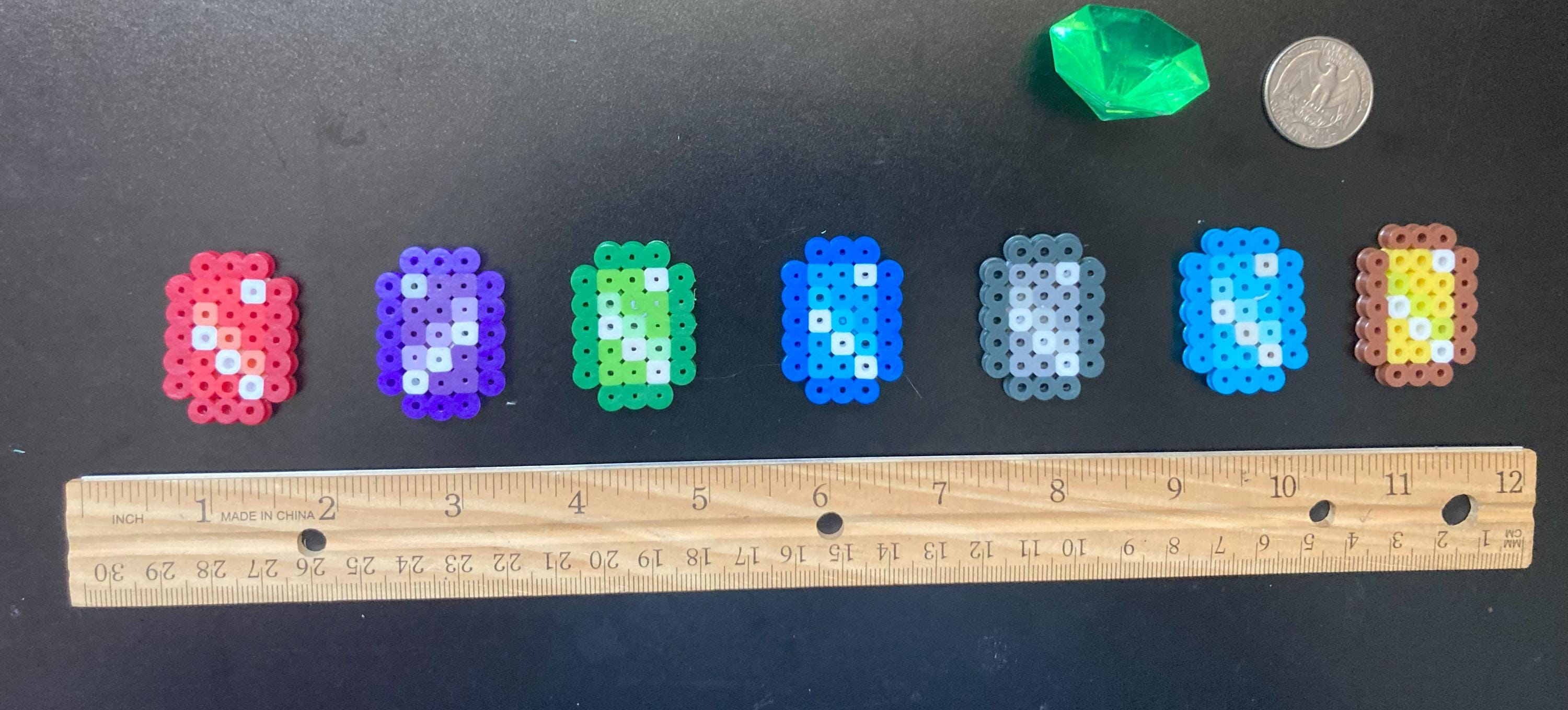 Burning Blaze and Sol Emeralds Sonic the Hedgehog Perler Bead Pixel ...