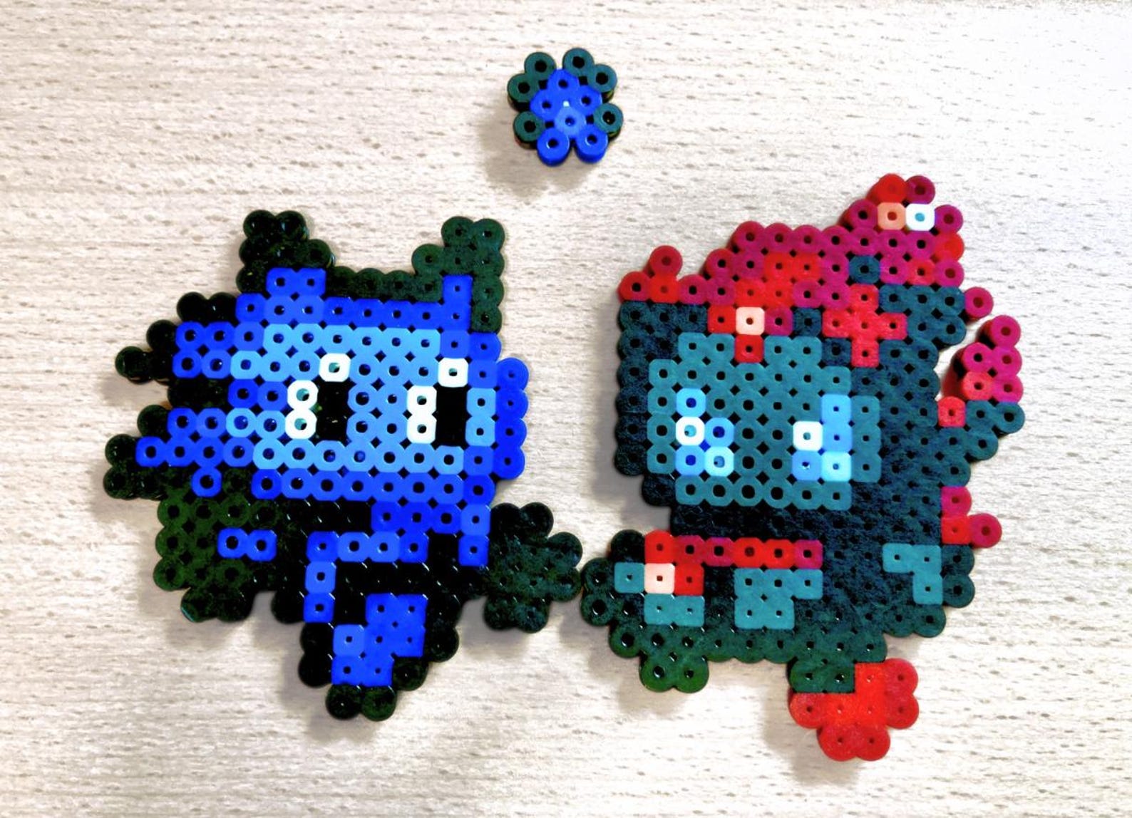 Chao Sonic the Hedgehog Perler Bead Sprites - Pixel Art Charms - Etsy ...