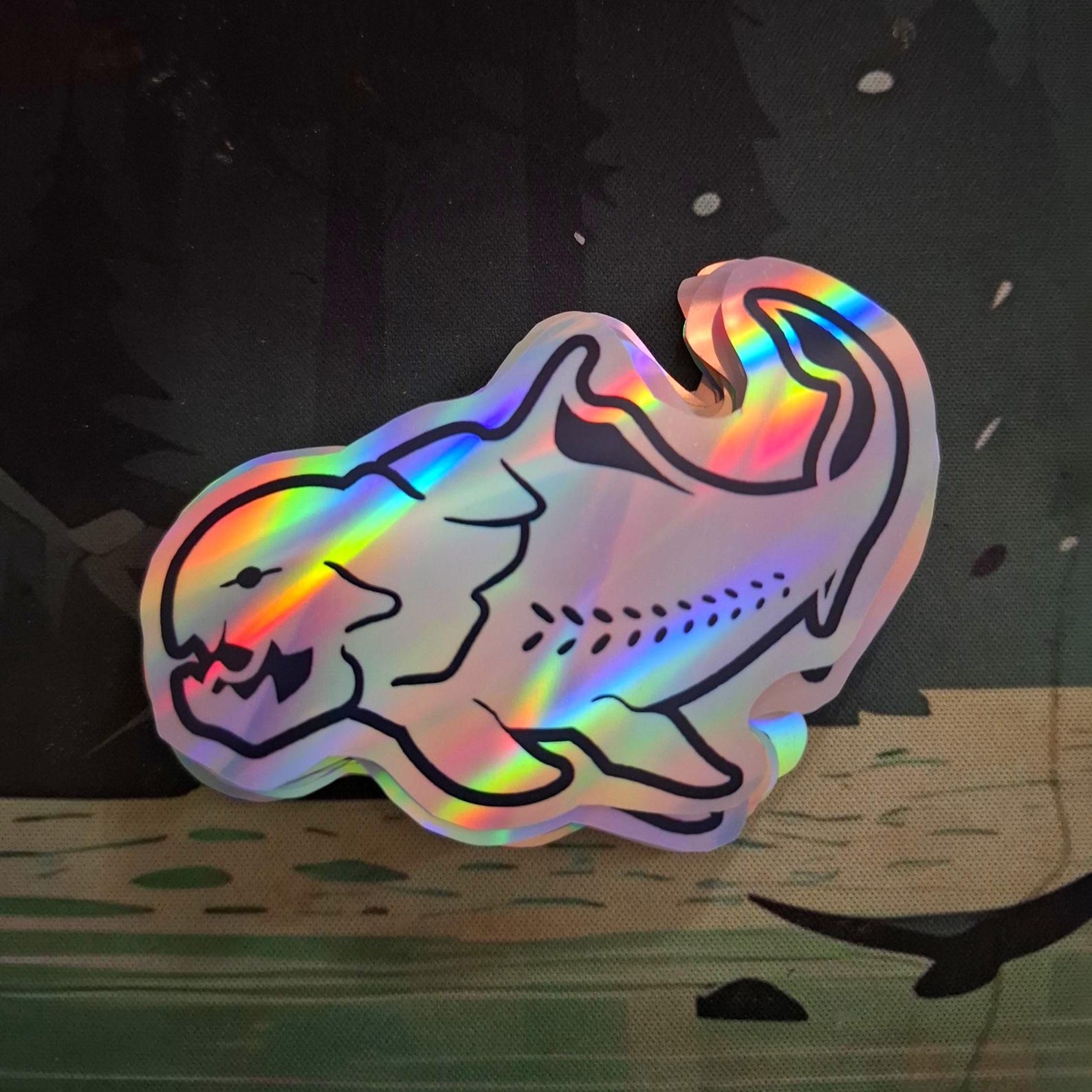 Dunkleosteus Sticker | Holographic - Etsy UK