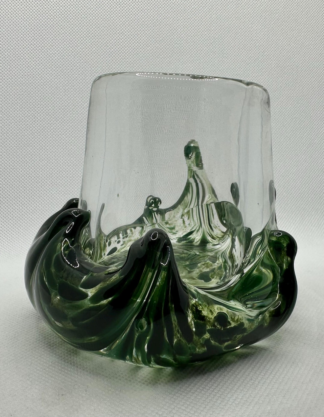 Slimer Vase | Unique Handmade Glass | Customizable Collectible Slime ...