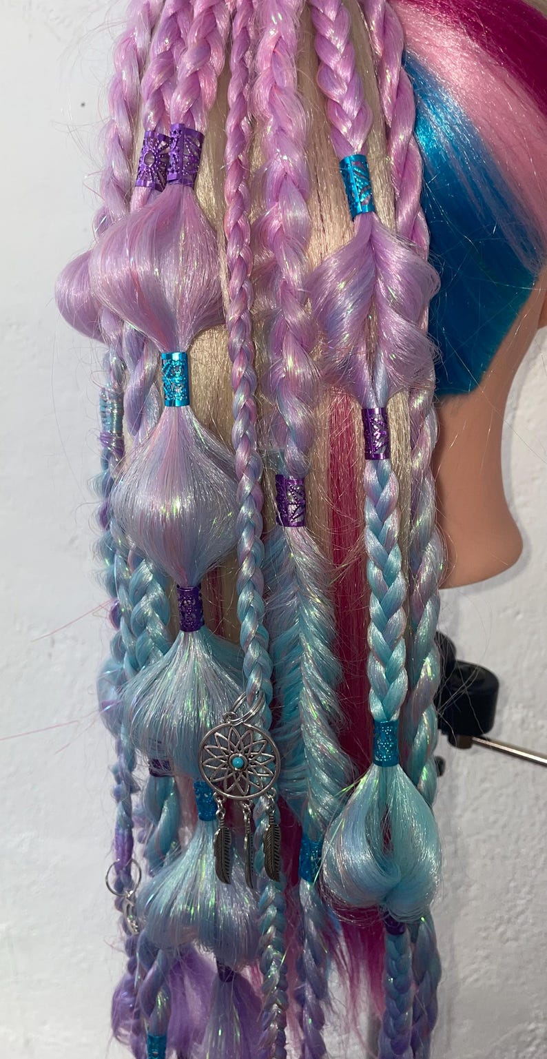 Festival Bubble Braid - Add in Ponytail - Hair Extension - Etsy