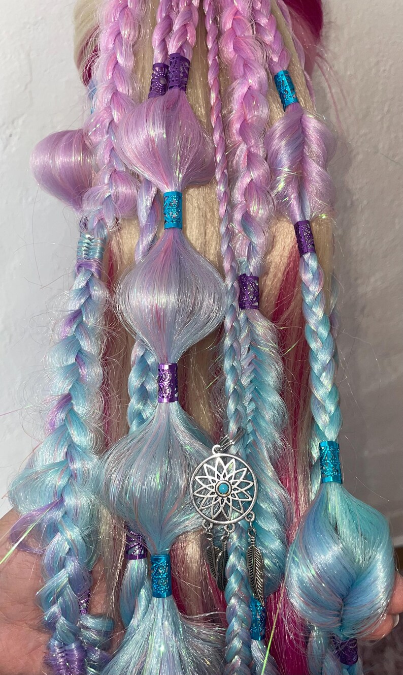 Festival Bubble Braid - Add in Ponytail - Hair Extension - Etsy