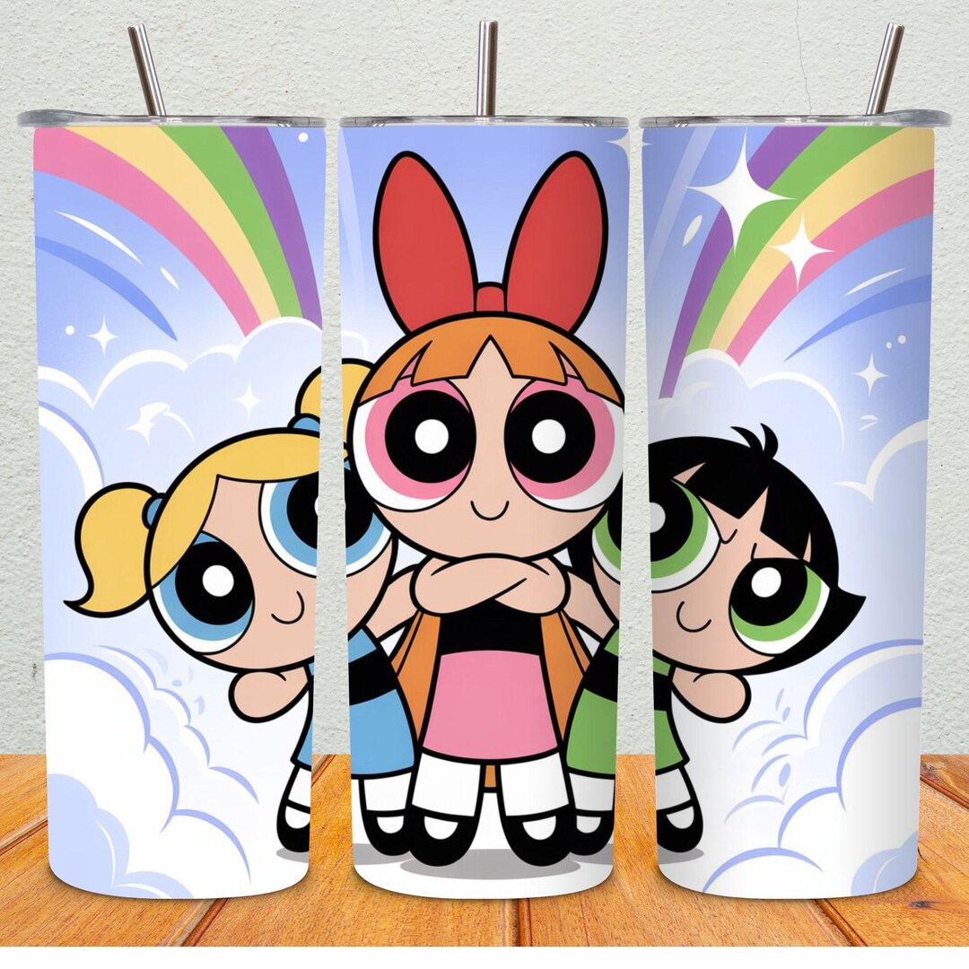 Cartoon Tumbler Wrap PNG: Colorful Character Design (digital Download ...