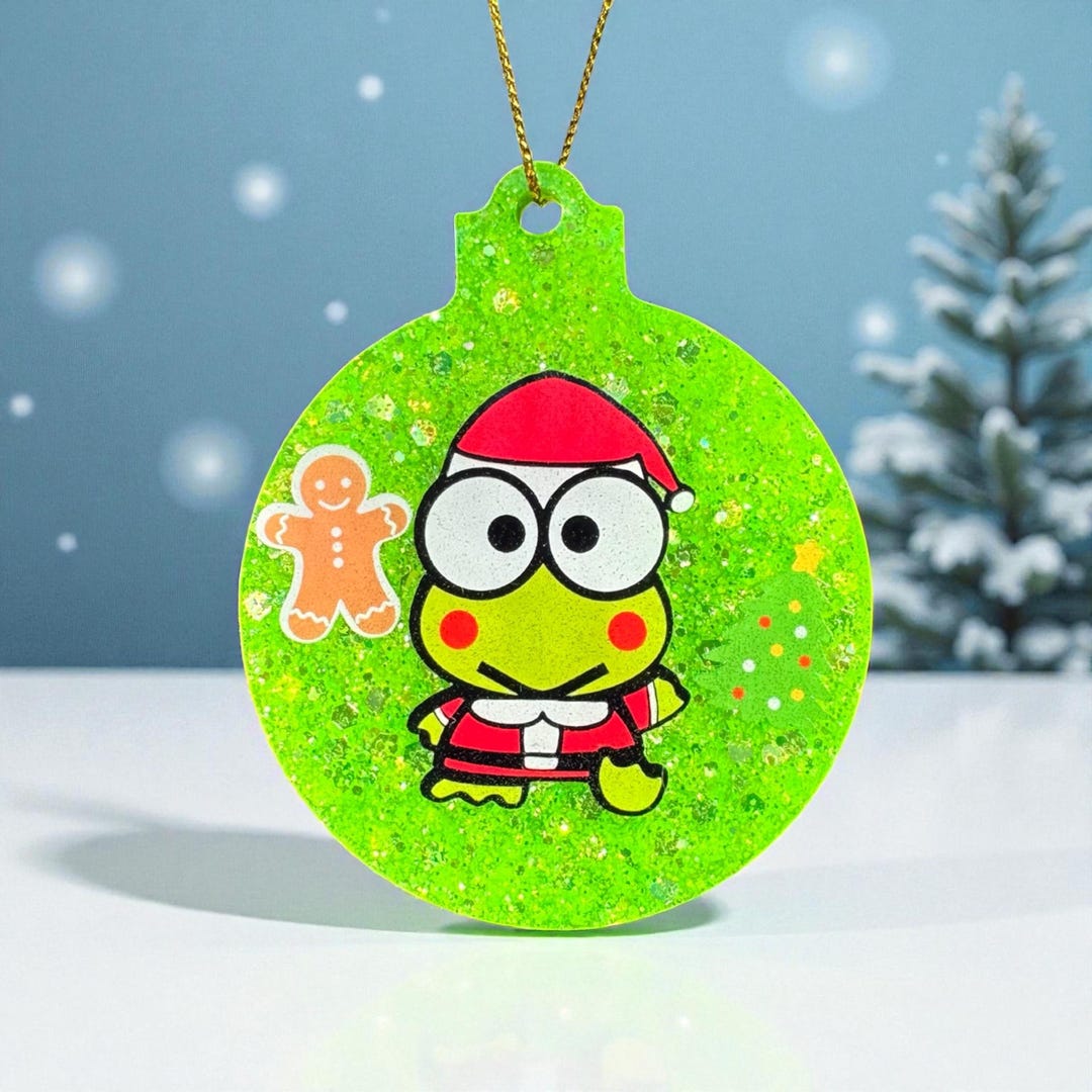 Kawaii Frog Christmas Ornament - Etsy
