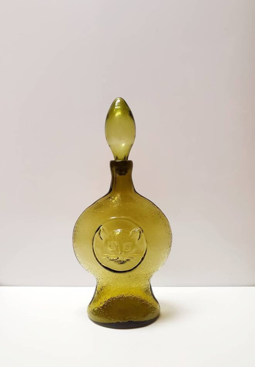 Glass Cat Genie Bottle Decanter With Stopper - Etsy