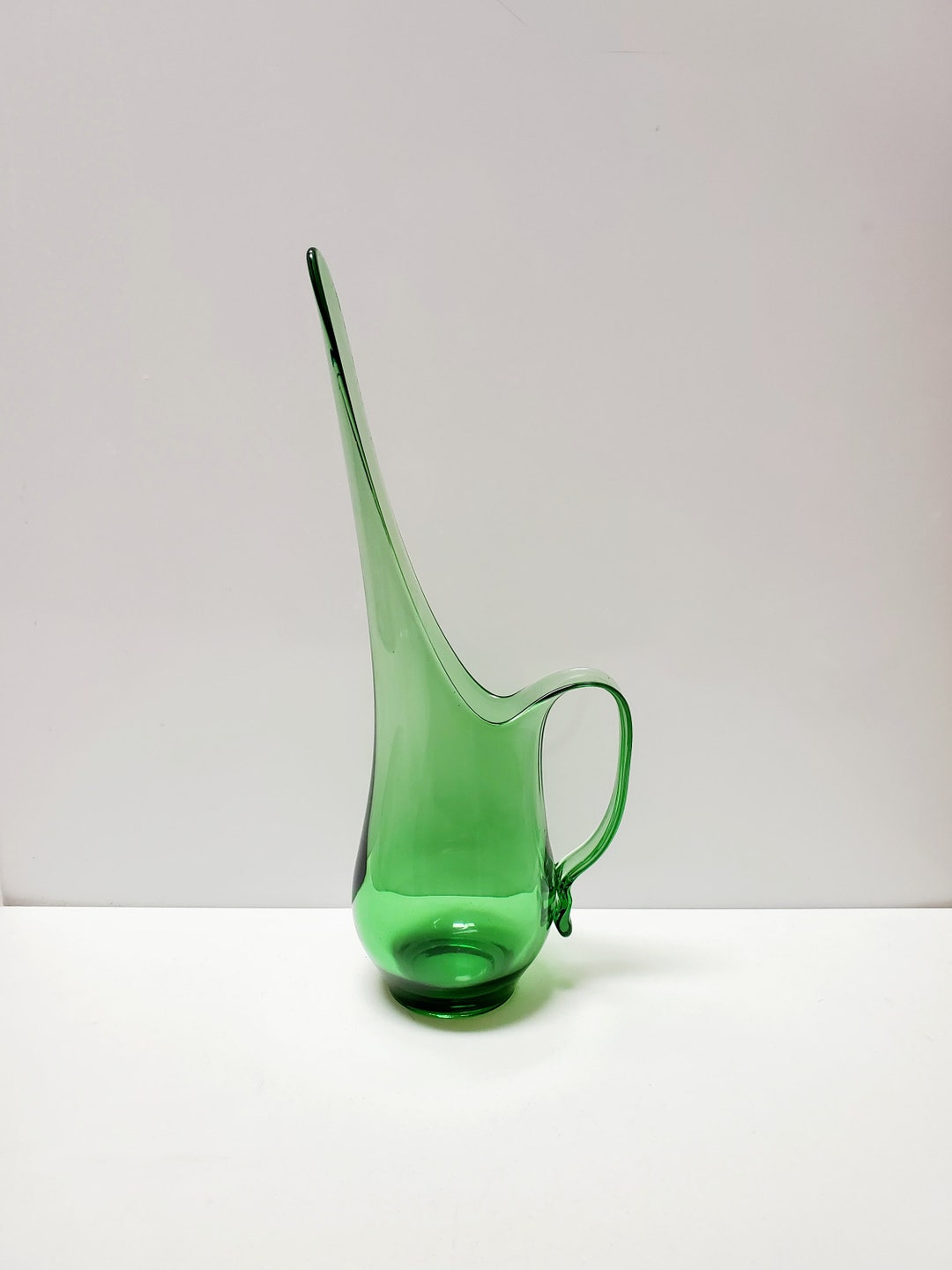 Viking Glass Epic Swung Pitcher Emerald Green #1251 - Etsy