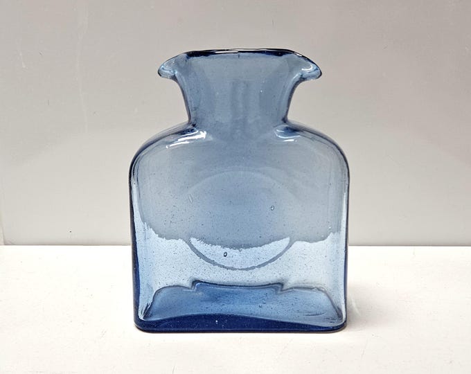 Blenko Sky Blue 384 Water Bottle Pitcher - Etsy