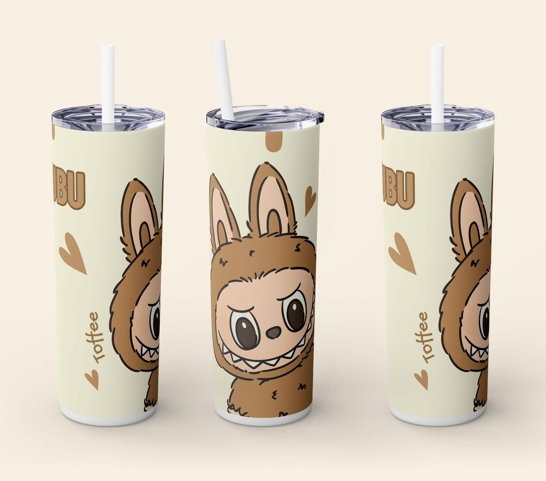 Labubu Toffee Tumbler Wrap, Labubu Tumbler, Labubu Cup, Toffee Labubu ...