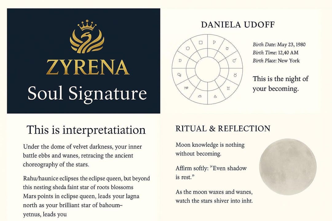 Soul Signature Vedic & Western Report | Personalized Jyotish Chart ...