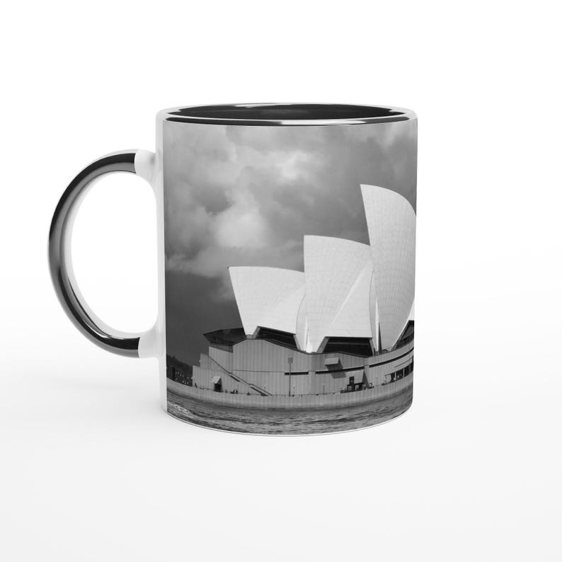 Sydney Opera House Mug Black and White Photo 11oz Ceramic Gift Cup - Etsy