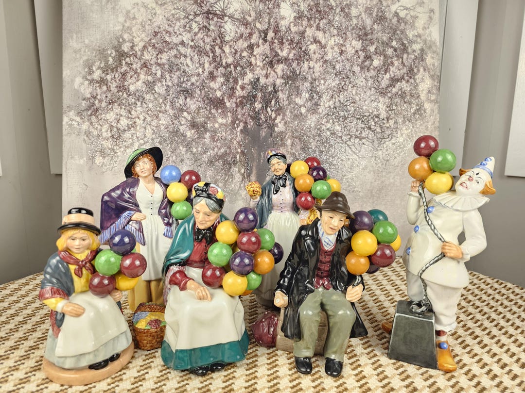 Royal Doulton Ballon Series – Vintage Figurines – Balloon Clown ，man ...