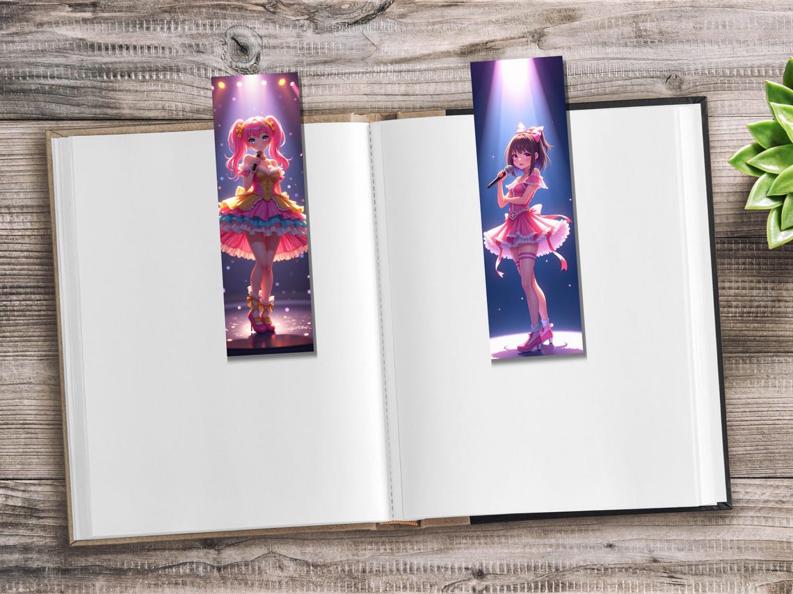 20 Anime Bookmark Digital Printable PNG Download - Etsy