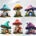 22 Mushroom House Clipart Design Digital Printable | PNG File Digital ...