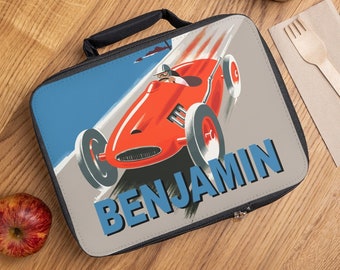 Race Car Lunch Box - Etsy