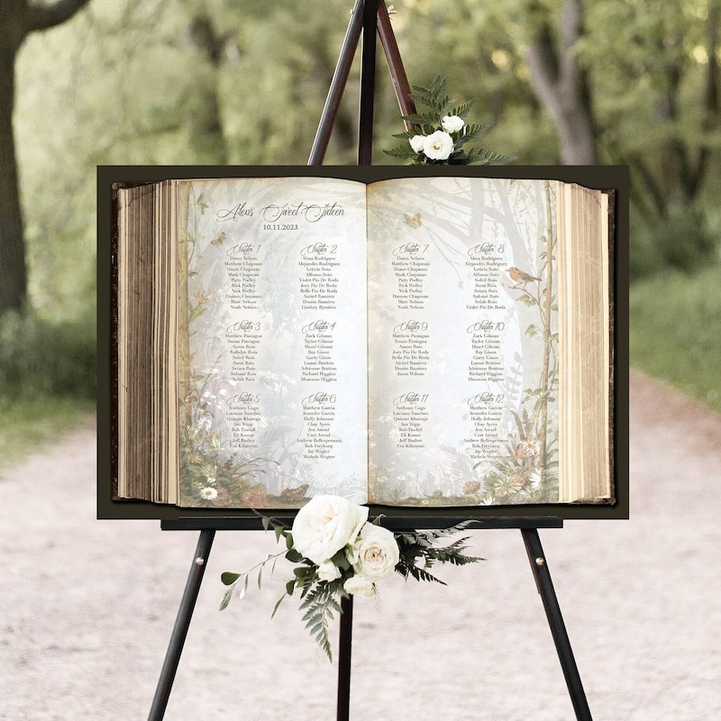Storybook Seating Chart - Etsy