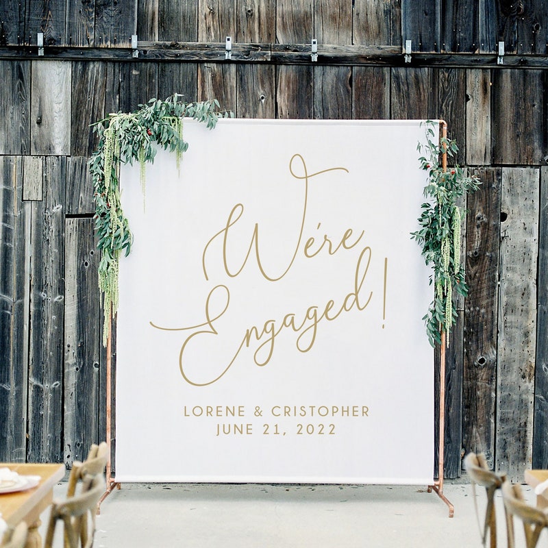 Engagement Backdrop - Etsy