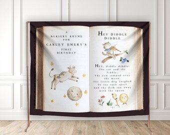 Giant Book Backdrop Baby Shower - Etsy