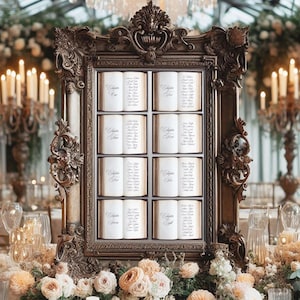 Storybook Seating Chart Art Prints, Individual 8x10 Table Card for ...