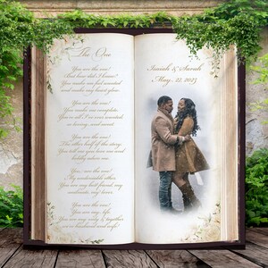 Storybook Wedding Backdrop in Gold and Ivory With Wedding Poem and ...
