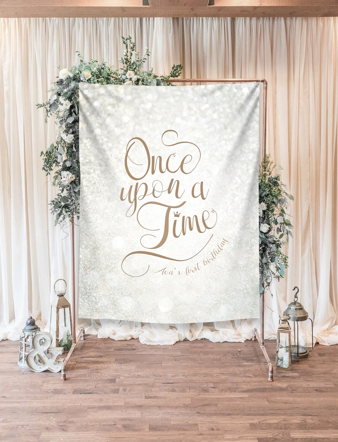 Once Upon a Time Backdrop With a Sparkle Background, Fairy Tale ...