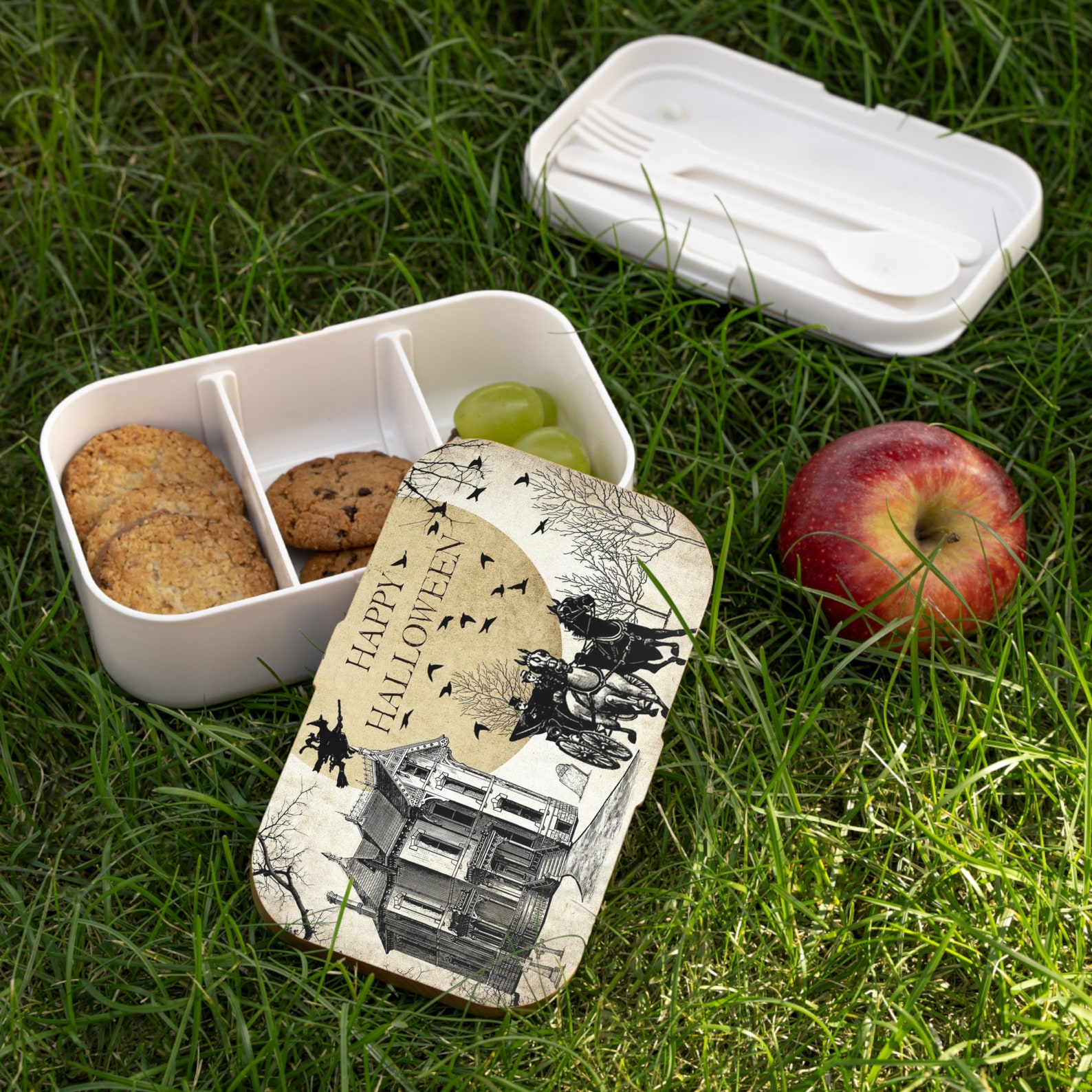 Haunted Mansion Lunchbox Halloween Lunch Box Haunted House - Etsy