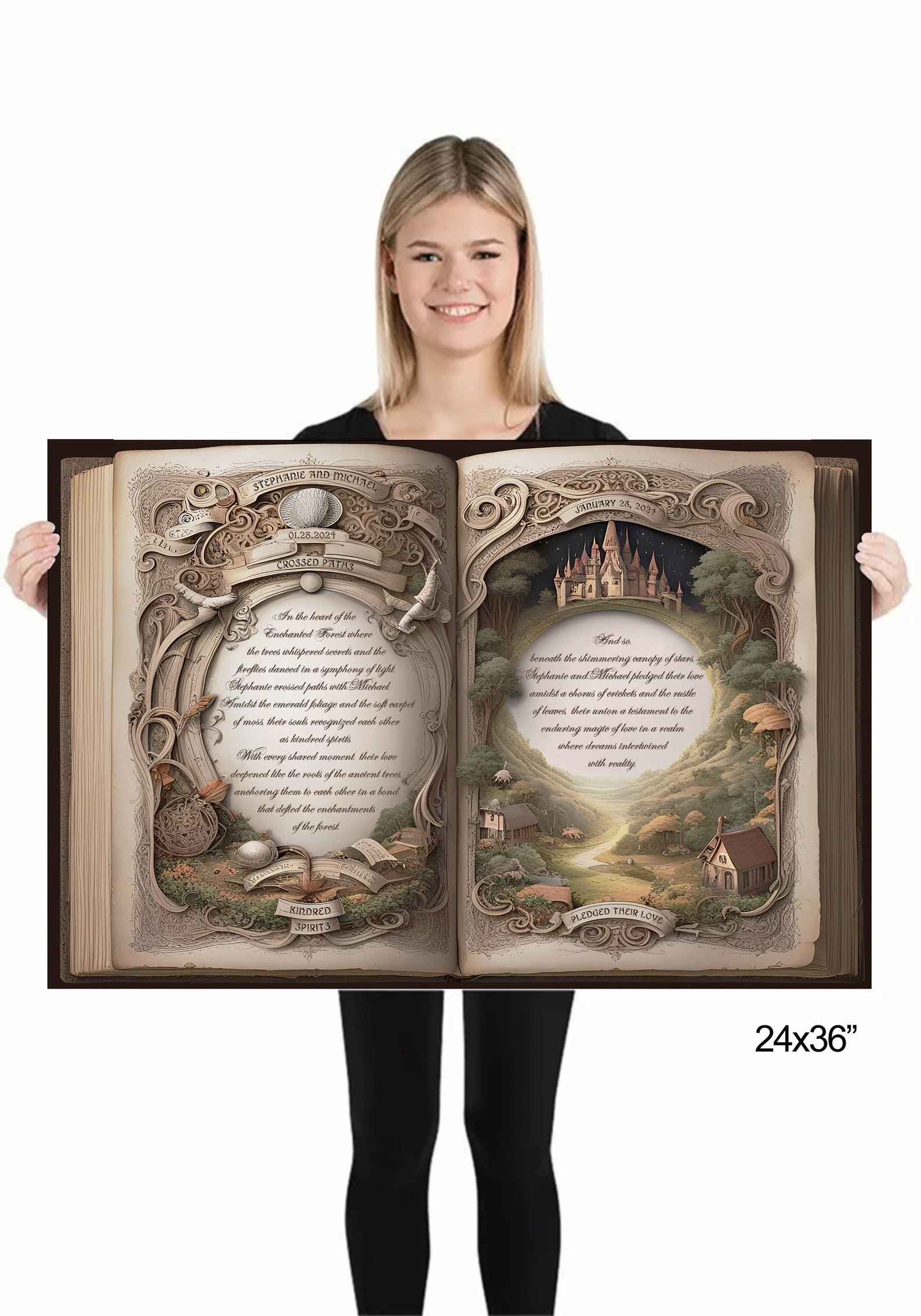 Book Welcome Sign With a Medieval Enchanted Forest Theme, Storybook ...