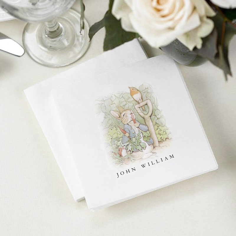 Rabbit Napkin - Etsy