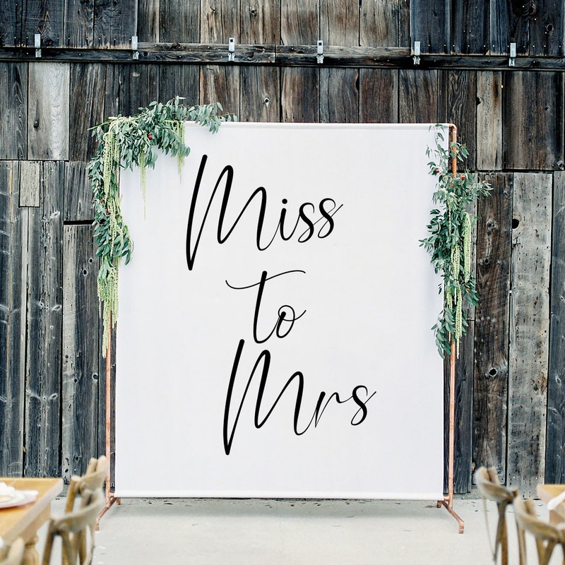 Miss to Mrs Sign - Etsy