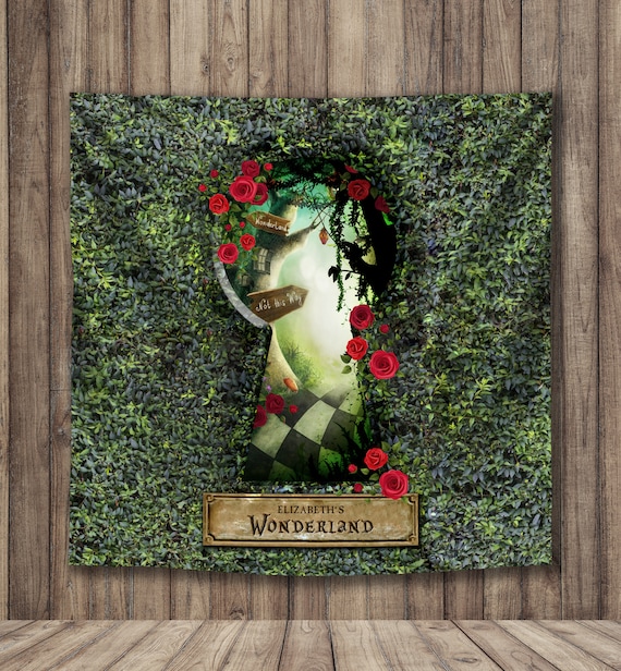 Alice In Wonderland Keyhole Wallpaper