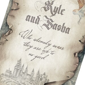 Scroll Welcome Sign With Magical Owl, Wizard Decor for Wedding and ...