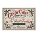 Personalized Christmas Rug - Candy Cane Company - Farmhouse Holiday ...